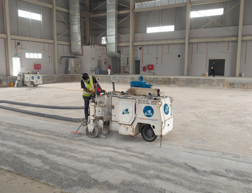 Subsea Engineering Factory Concrete Floor Rectification and Surface ...
